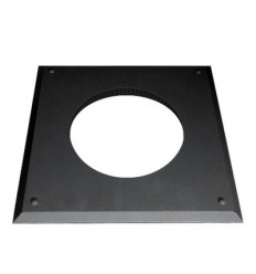 Black Twin Wall Flue Pipe & Accessories, Powder Coated 150mm/ 6 ...